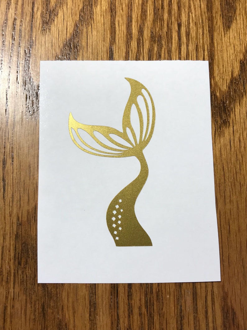 Mermaid Tail Decal Mermaid Tail Sticker Mermaid Decal Fish | Etsy