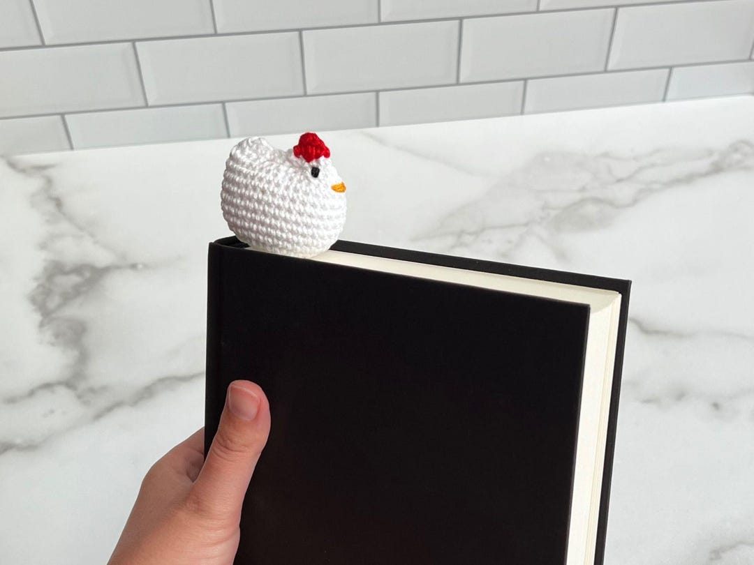 Crochet Chicken Bookmark, Cute Farm Animal Bookmarks, Handmade Animal ...