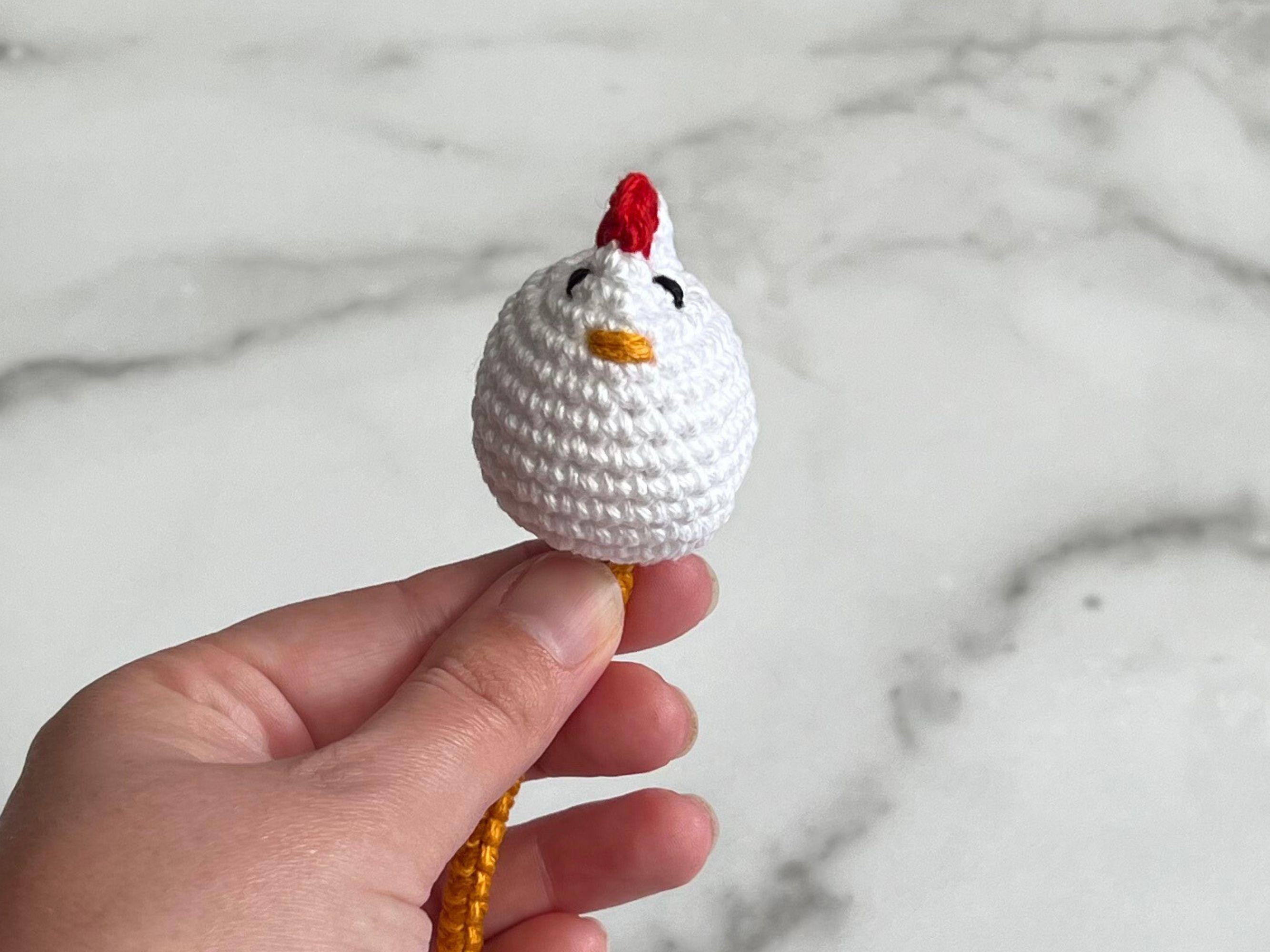 Crochet Chicken Bookmark, Cute Farm Animal Bookmarks, Handmade Animal ...