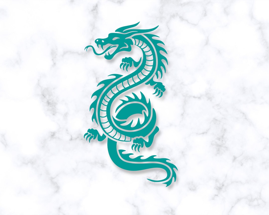 Dragon Decal, Dragon Sticker, Dragon Car Decal, Dragon Laptop Decal ...