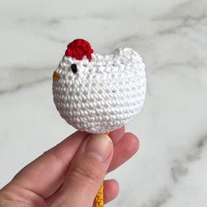 Crochet Chicken Bookmark, Cute Farm Animal Bookmarks, Handmade Animal ...