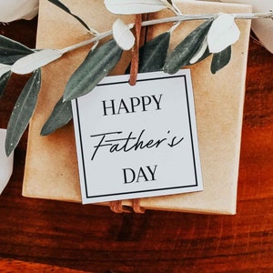Happy Fathers Day, Fathers Day Gift Tag, Fathers Day Present Tag, Label ...