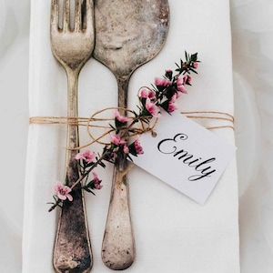 EDITABLE PDF, Wedding Guest Name Tags, Guest Name Tags, Rectangle Tags ...