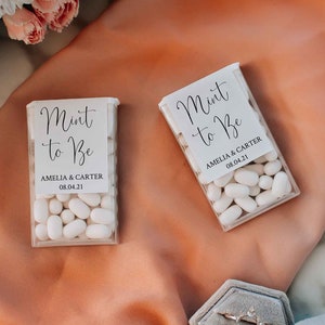 EDITABLE PDF, Wedding Mint Box Sticker, Mint to Be, Favor Tags, Favour ...