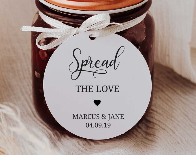 Spread the Love, Jam Favor, Jelly Favor, Spread Favor, Handmade Favors ...
