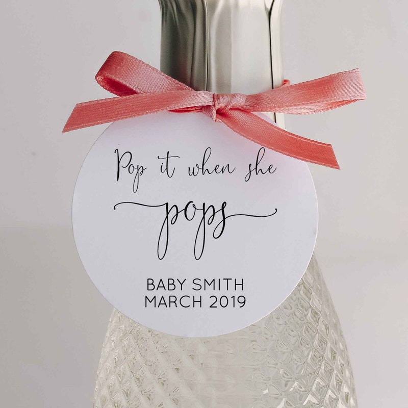 Pop When She Pops Labels - Etsy