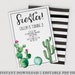 EDITABLE PDF, Cactus Invite, Cactus Invitation, Fiesta Birthday Invites ...