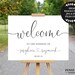 Heart Swashes Wedding Welcome Sign Welcome Poster Wedding | Etsy