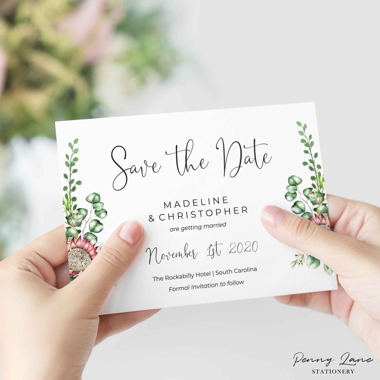 Protea Wedding Welcome Sign Australian Native Flowers - Etsy