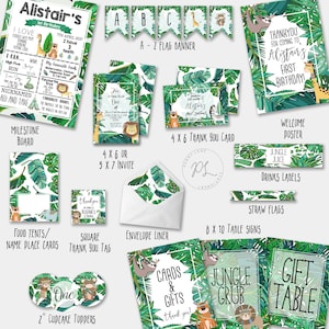 Jungle Drinks Label Jungle Party Decorations Jungle Birthday | Etsy