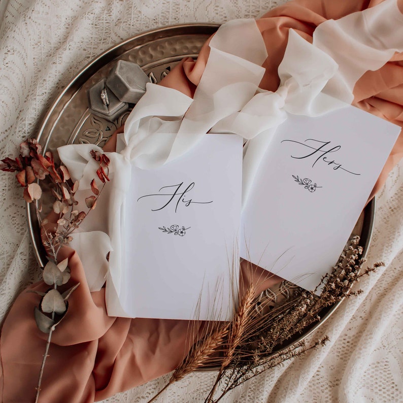 PRINTABLE Vow Booklet Vow Book Cover Vows Folded Vow - Etsy