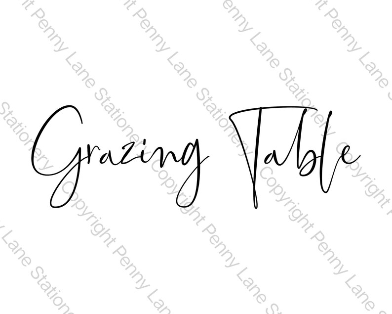 Grazing Table Table Signs Food Printable 8 X 10 Print - Etsy