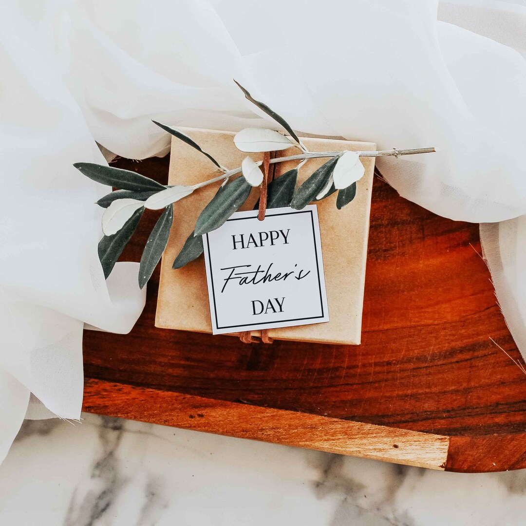 Happy Fathers Day, Fathers Day Gift Tag, Fathers Day Present Tag, Label ...