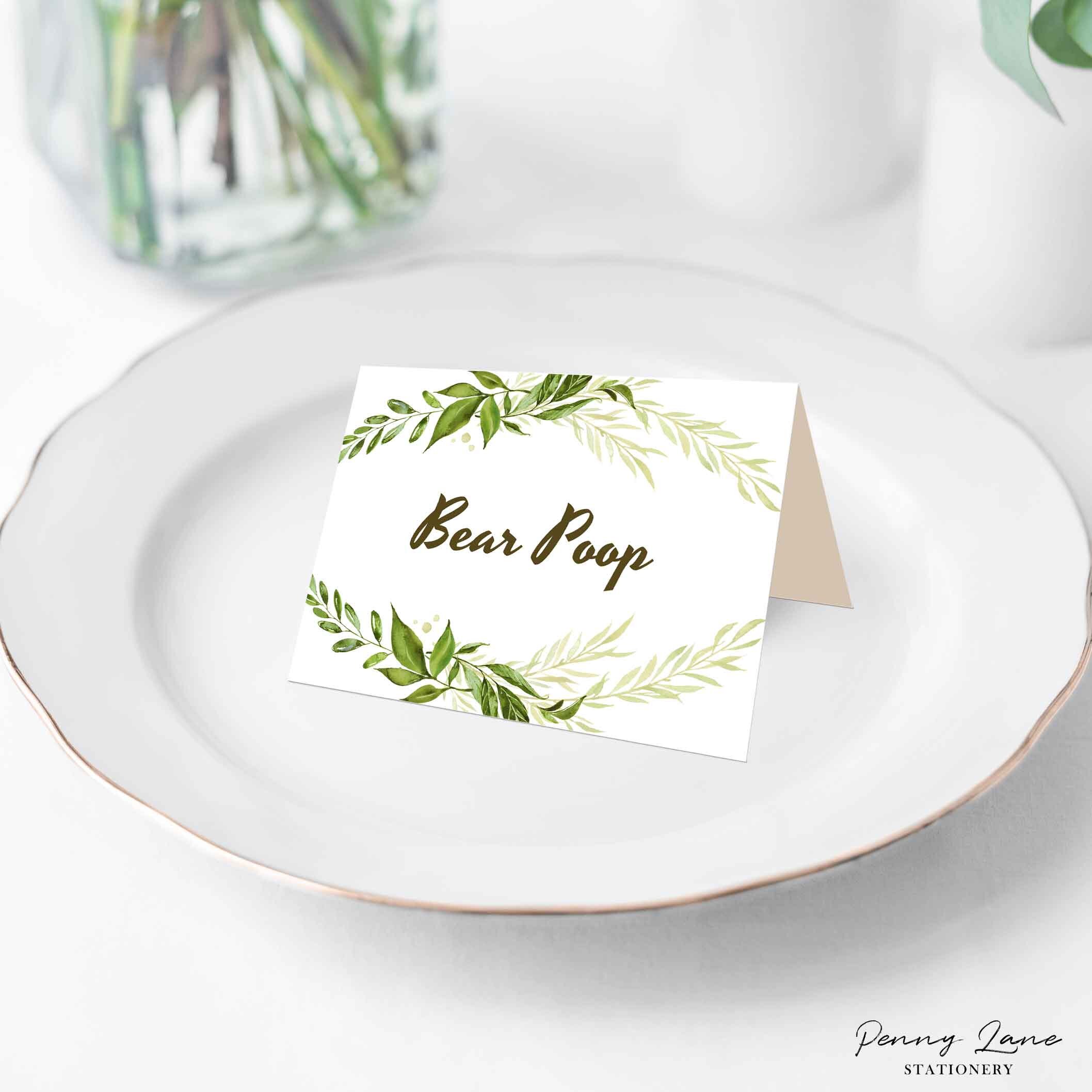 EDITABLE PDF Woodland Flag Banner Bunting Banner Wild One | Etsy