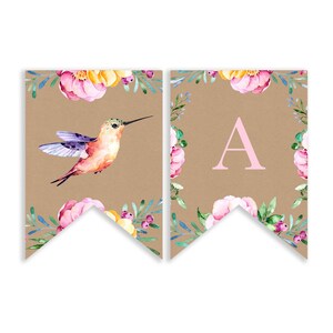 Hummingbird Birthday Party Package, Bird Decorations, Floral Themed ...