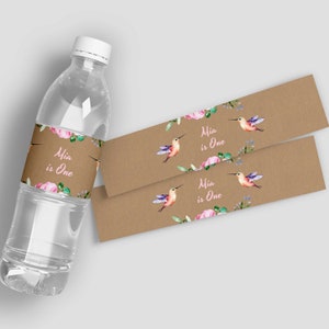 EDITABLE PDF, Hummingbird Flag Banner, Bunting Banner, Girls 1st ...