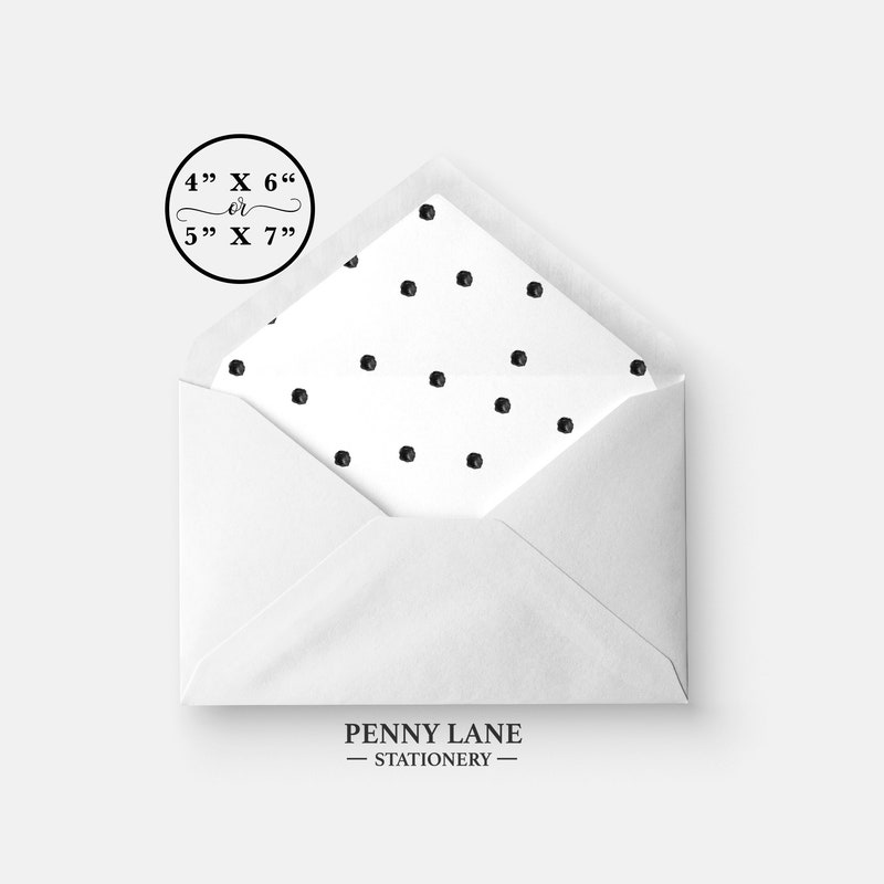 Polka Dot Envelopes - Etsy