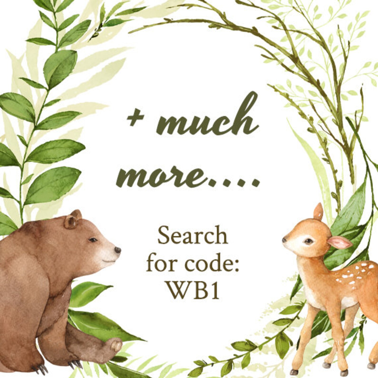 EDITABLE PDF Woodland Flag Banner Bunting Banner Wild One | Etsy