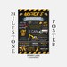 Digger Milestone Board, Construction Milestone Board, Dump Truck Party ...