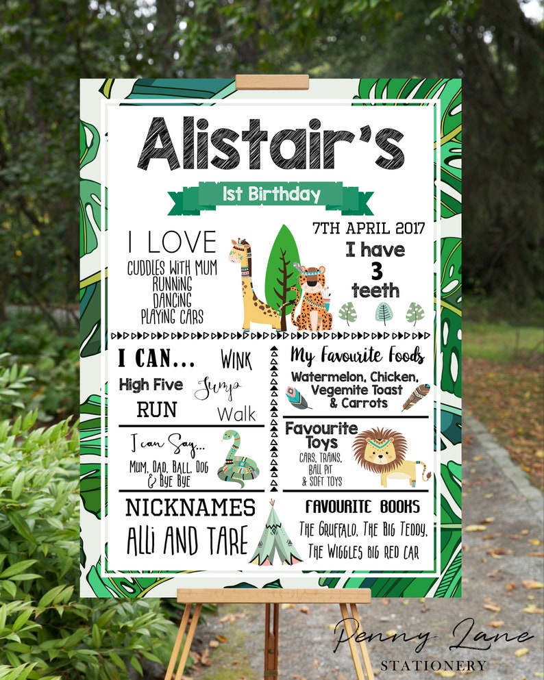 EDITABLE PDF, Jungle Thank You Card, Safari Thankyou Card, Jungle Party ...