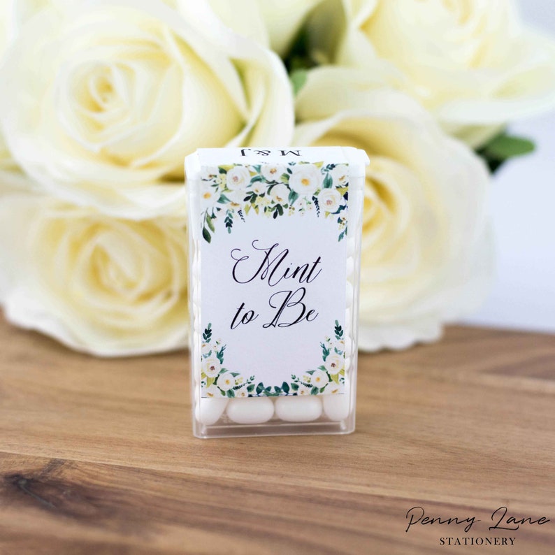 EDITABLE PDF Wedding Mints Labels Mint to Be Wrappers | Etsy