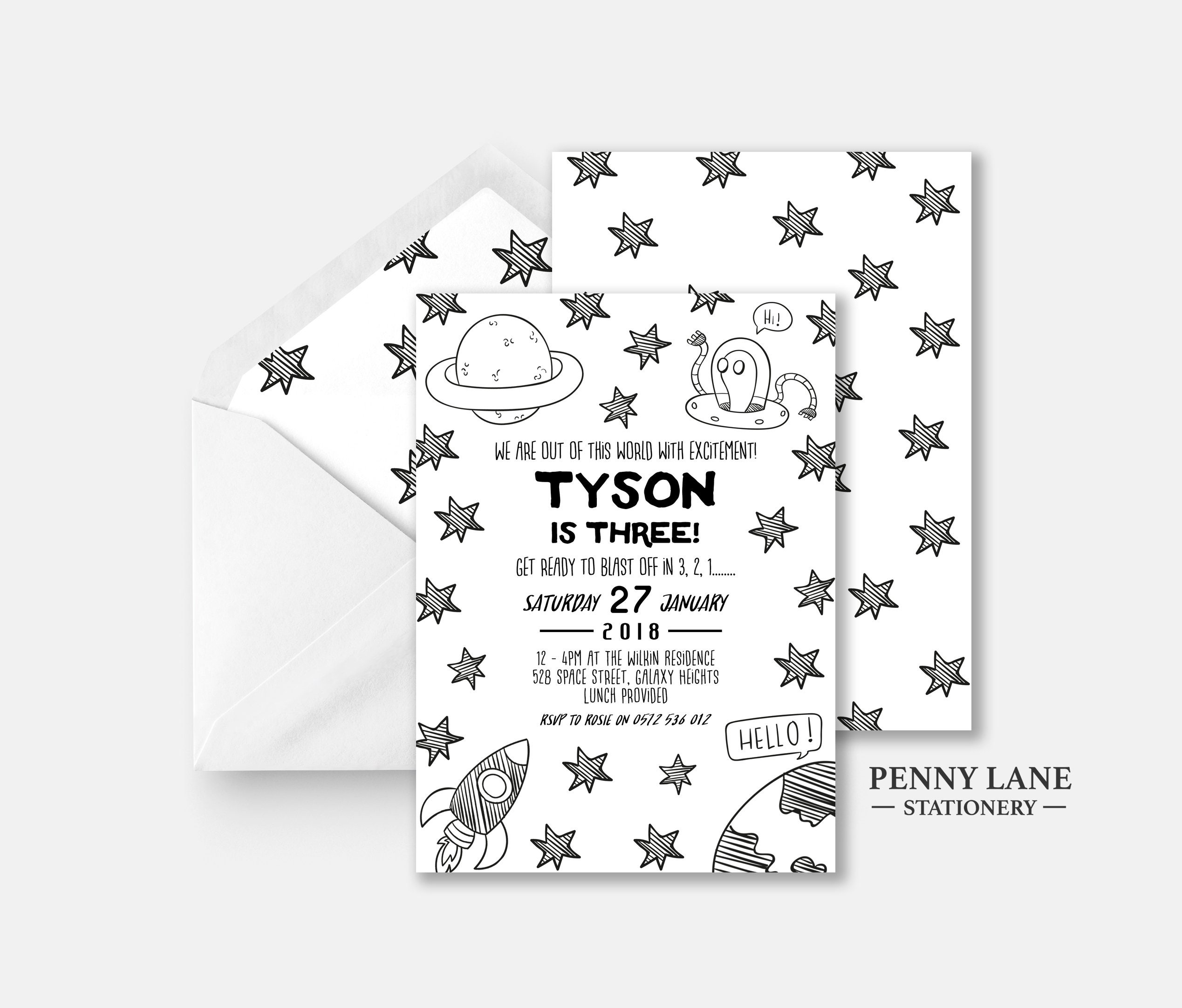 EDITABLE PDF Space Food Tents Outer Space Party Decorations - Etsy