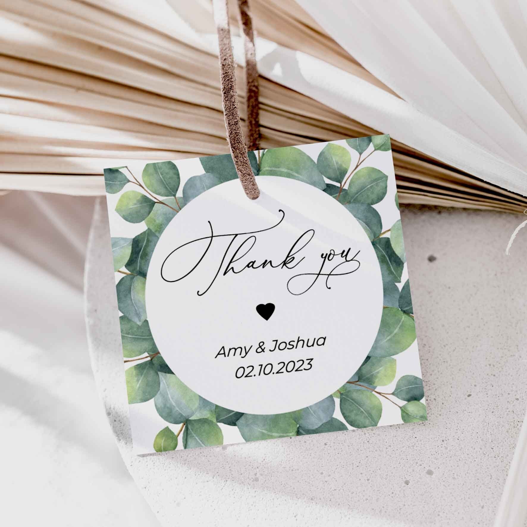 Wedding Favor Tag DIY Wedding Favors Thank You Favour - Etsy