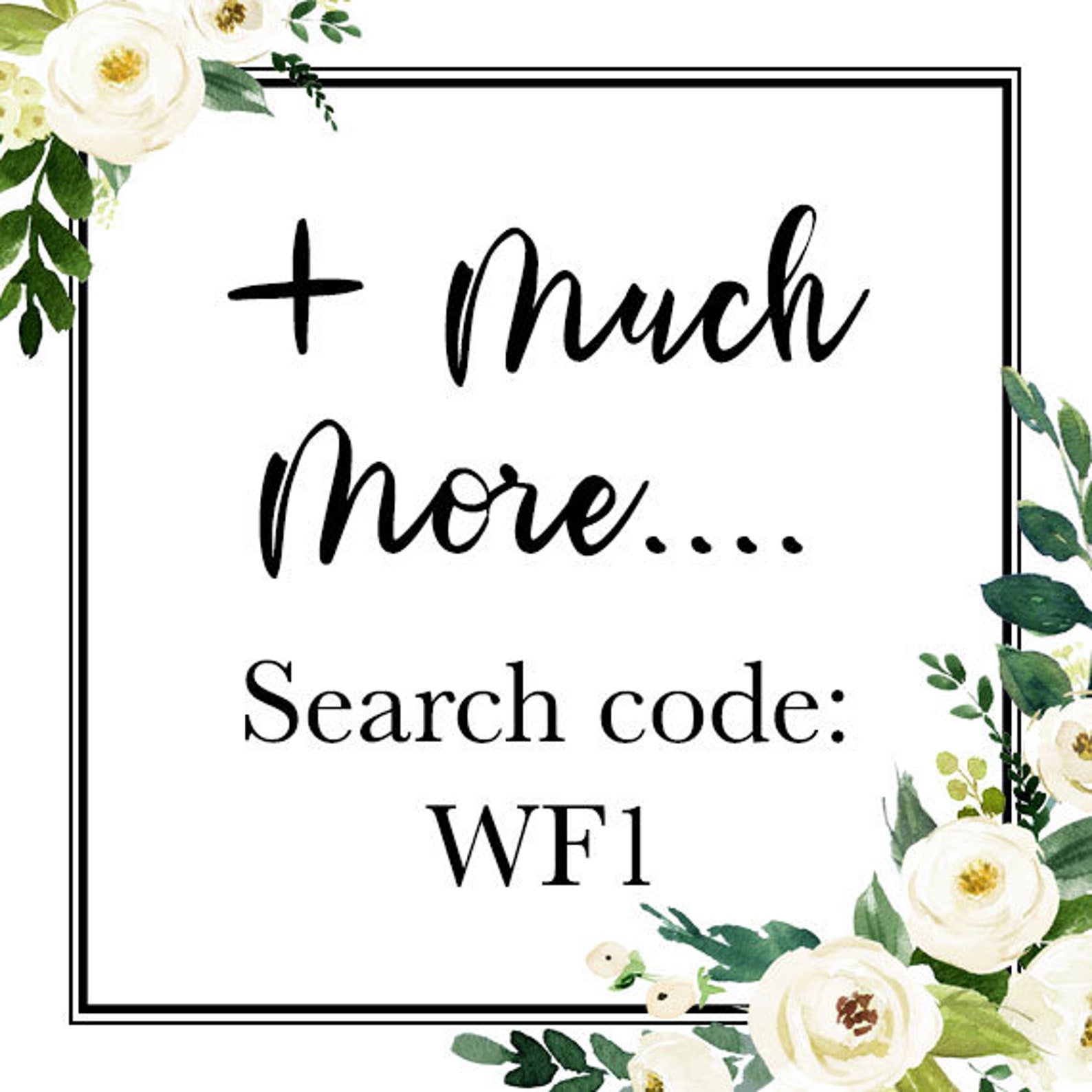 EDITABLE PDF Wedding Selfie Frame White Floral Selfie Frame | Etsy