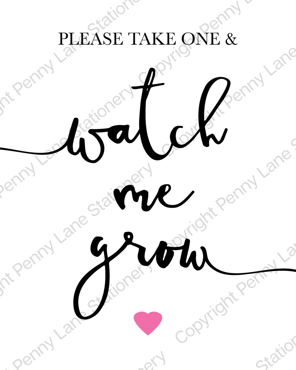 Please Take One And Watch Me Grow Table Sign Pink Watch Me Etsy please-take-one-and-watch-me-grow-table-sign-pink-watch-me-etsy