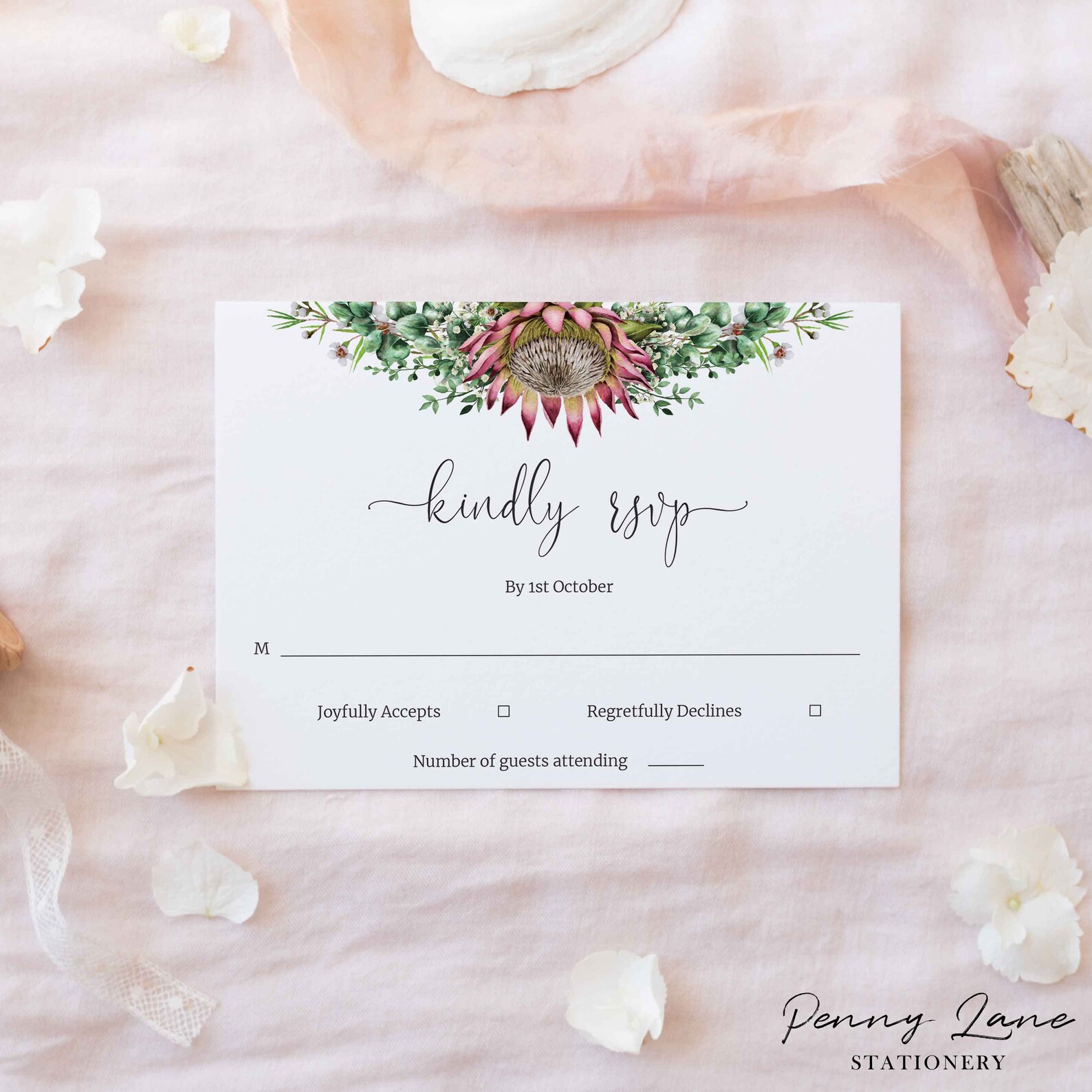 Protea Wedding Welcome Sign Australian Native Flowers - Etsy