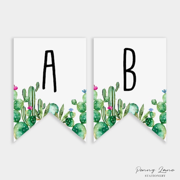 Cactus Banner - Etsy