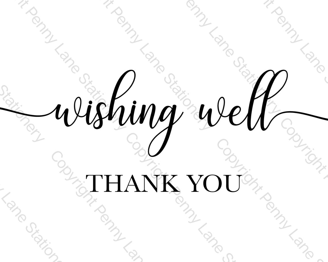 Wishing Well Sign Wedding Wishing Well Sign Wedding | Etsy