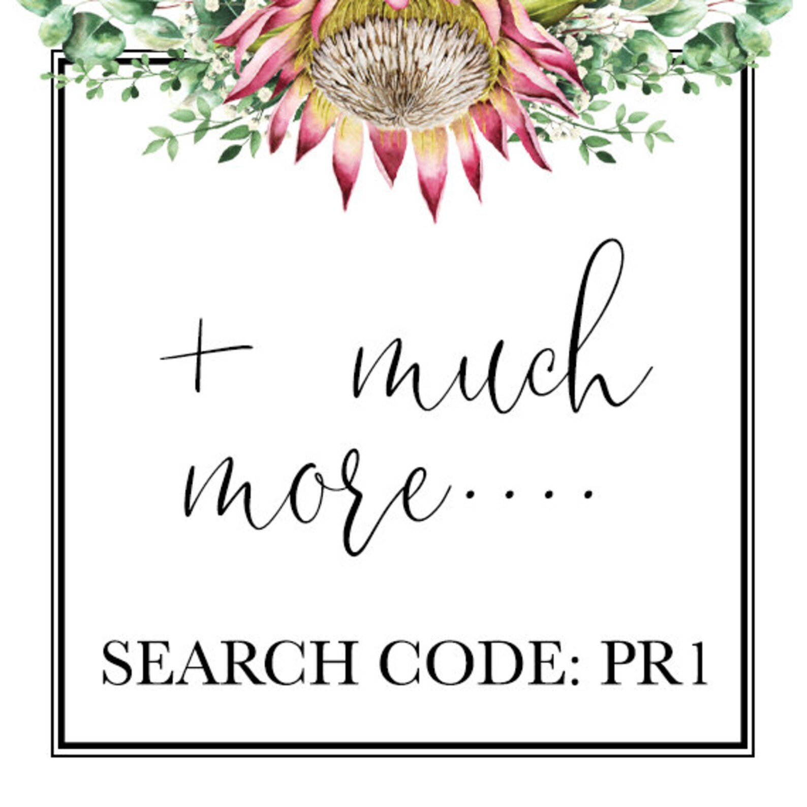 Protea Wedding Welcome Sign Australian Native Flowers - Etsy