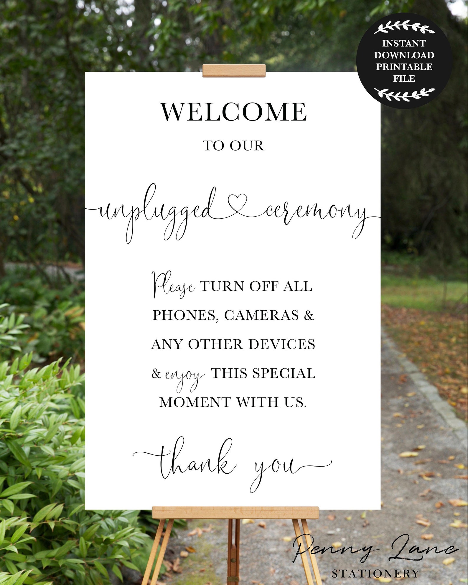 Heart Swashes Wedding Welcome Sign Welcome Poster Wedding | Etsy
