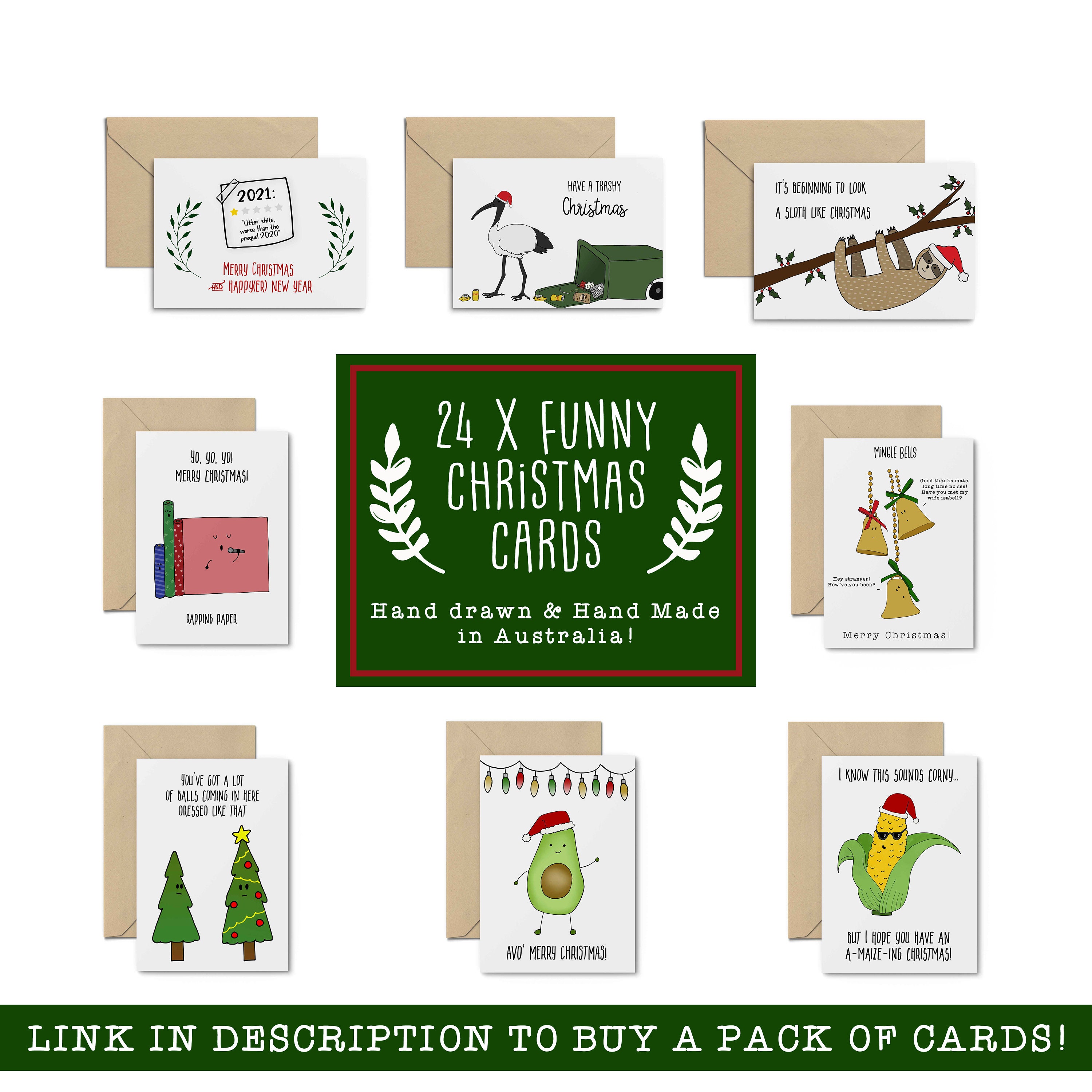 Tree Balls Christmas Card Lot of Balls Merry Christmas | Etsy Australia