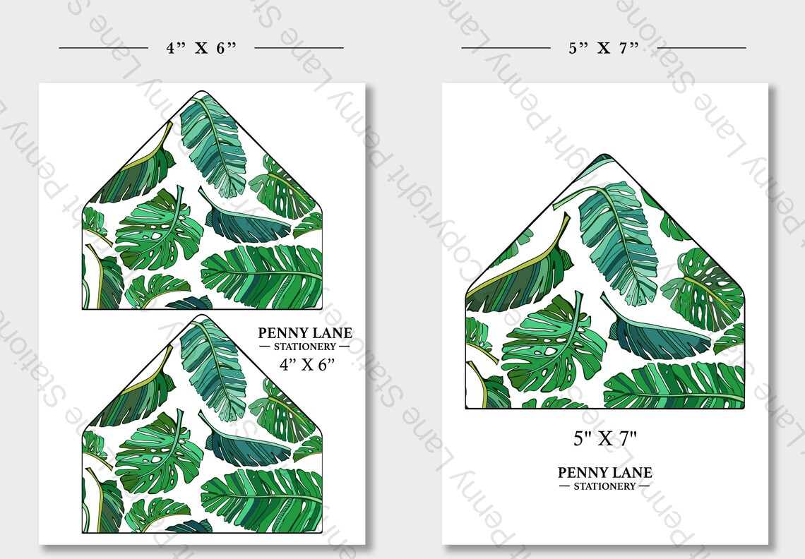 Jungle Envelope Liner Safari Envelope Liner Jungle Birthday - Etsy