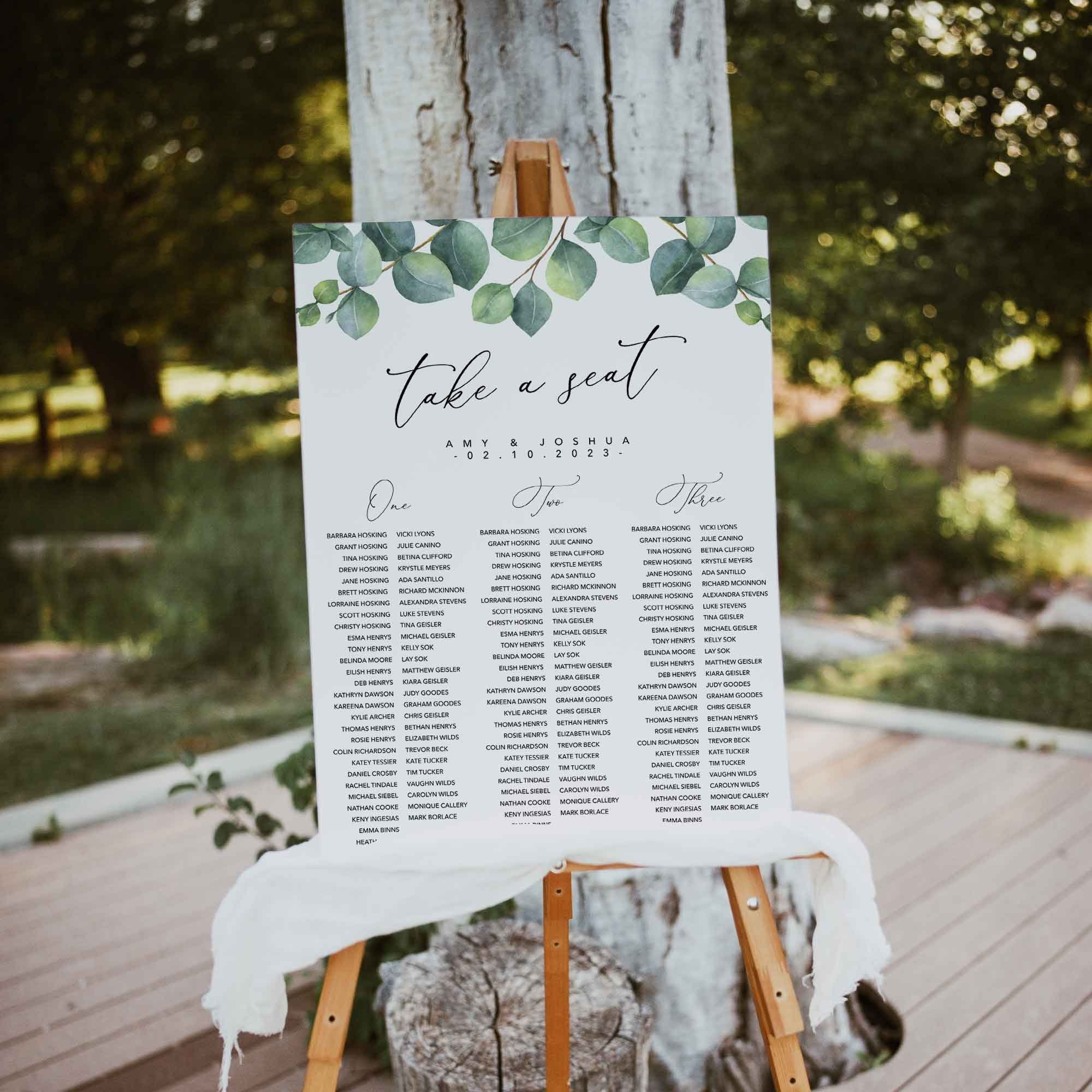 Wedding Seating Chart Seating Arrangement Wedding Stationery | Etsy