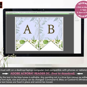 EDITABLE PDF, Woodland Flag Banner, Bunting Banner, Wild One ...