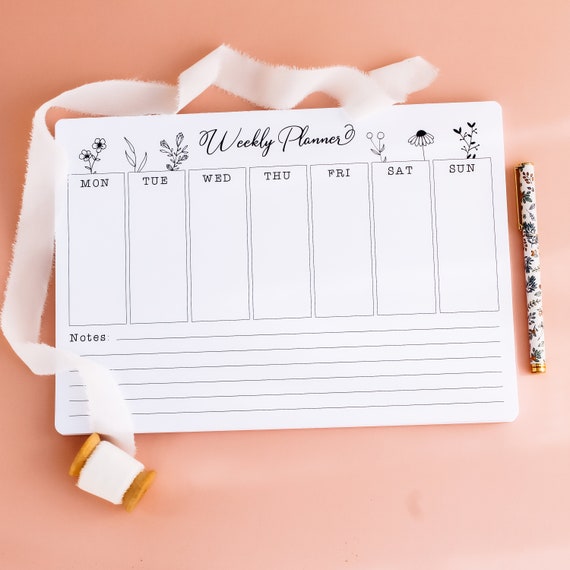Modern Weekly Desk Planner, Weekly Planning Desk Pad, Things to Do ...
