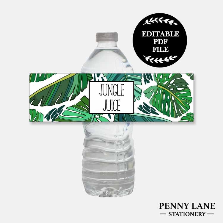 EDITABLE PDF Jungle Milestone Board Safari Party Tribal | Etsy