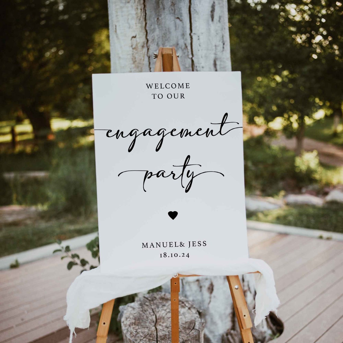 EDITABLE PDF Engagement Party Invitation Engagement Invite - Etsy Australia