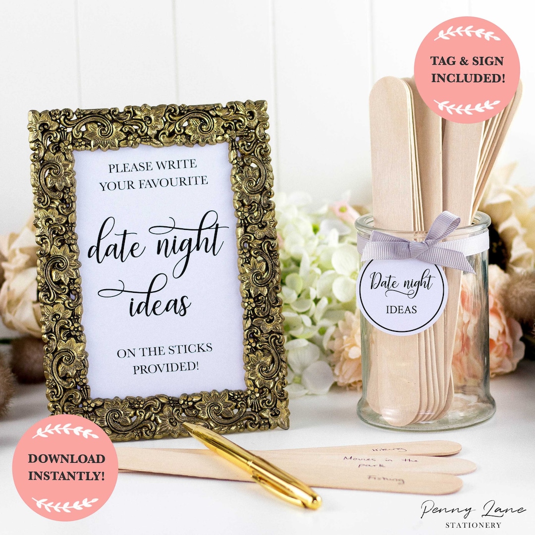 Date Night Ideas, Wedding Games, Decor Ideas, Paddle Pop Sticks, Sign ...