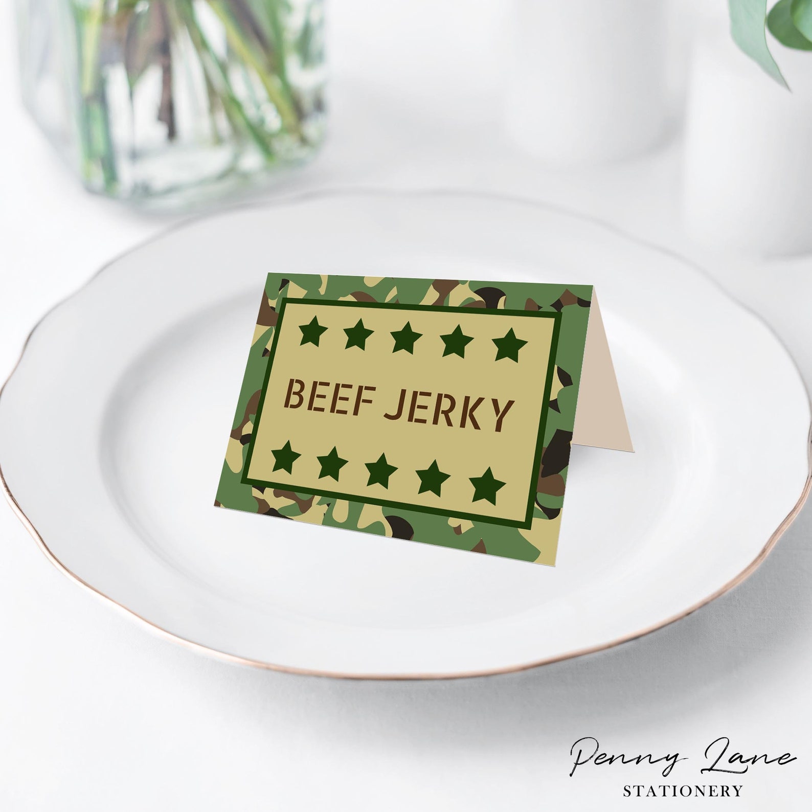 Army Thank You Card Military Thank You Card Camo - Etsy