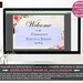 EDITABLE PDF Boho Welcome Sign Engagement Poster Entrance - Etsy Canada