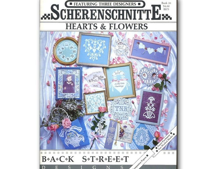 SCHERENSCHNITTE Hearts & Flowers Paper Cutting Patterns Back Street ...