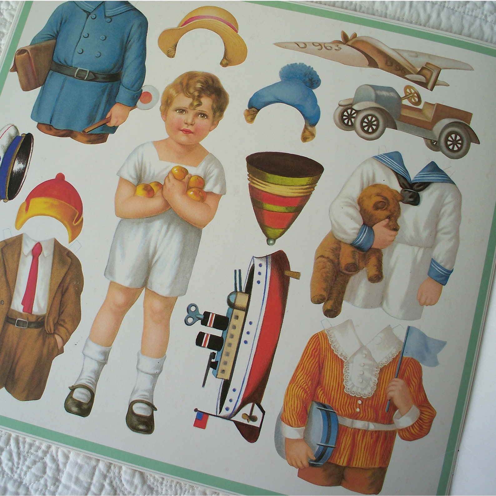 Collectible Vintage German Paper Dolls 1988 Franz-Josef Holler | Etsy