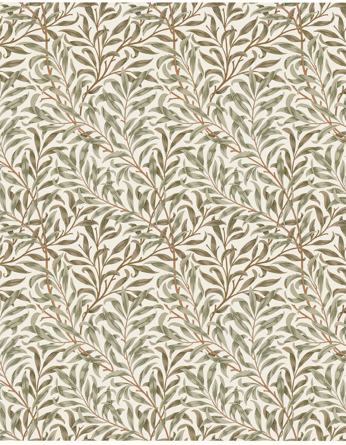 Morris Willow Wallpaper Sheets - Etsy