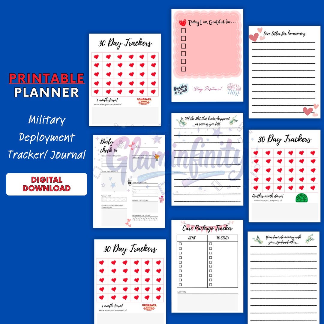 DIGITAL DOWNLOAD Military Deployment Countdown Tracker | Digital ...