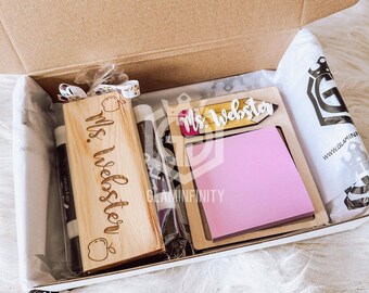 Personalized Teacher Stationary, Gift Box With Dry Board Eraser ...