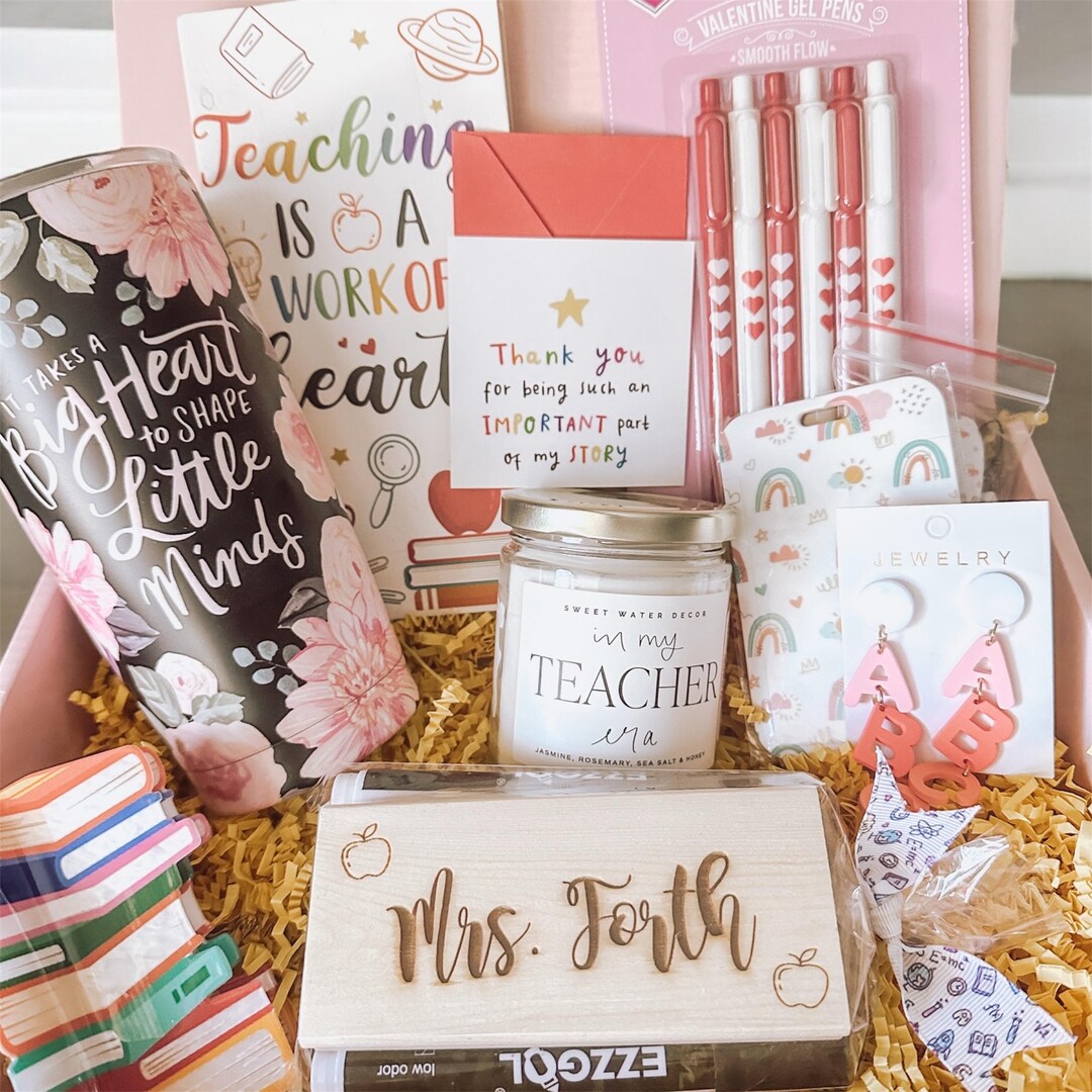 Personalized Teacher Gift Box Set | Custom Back to School | Teacher ...